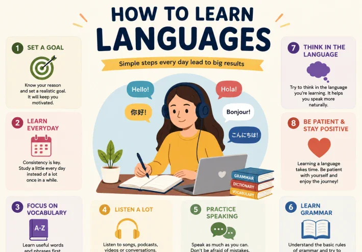 How to learn any language easily and fluently ¿ - أموالي منصة الناشرين